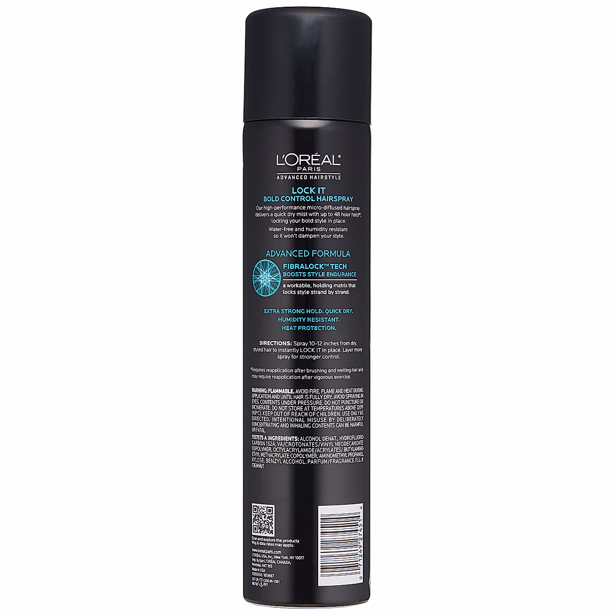 L'Oréal Paris Advanced Hairstyle LOCK IT Bold Control Hairspray, 8.25 oz.