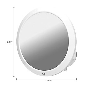 15x Magnifying Mirror with Light & Tweezers - Lighted Makeup Mirror with Strong Magnification for Precise Makeup, Plucking, Lighted Magnified Mirror w/Suction Cup for Bathroom, Dual Power , 8"