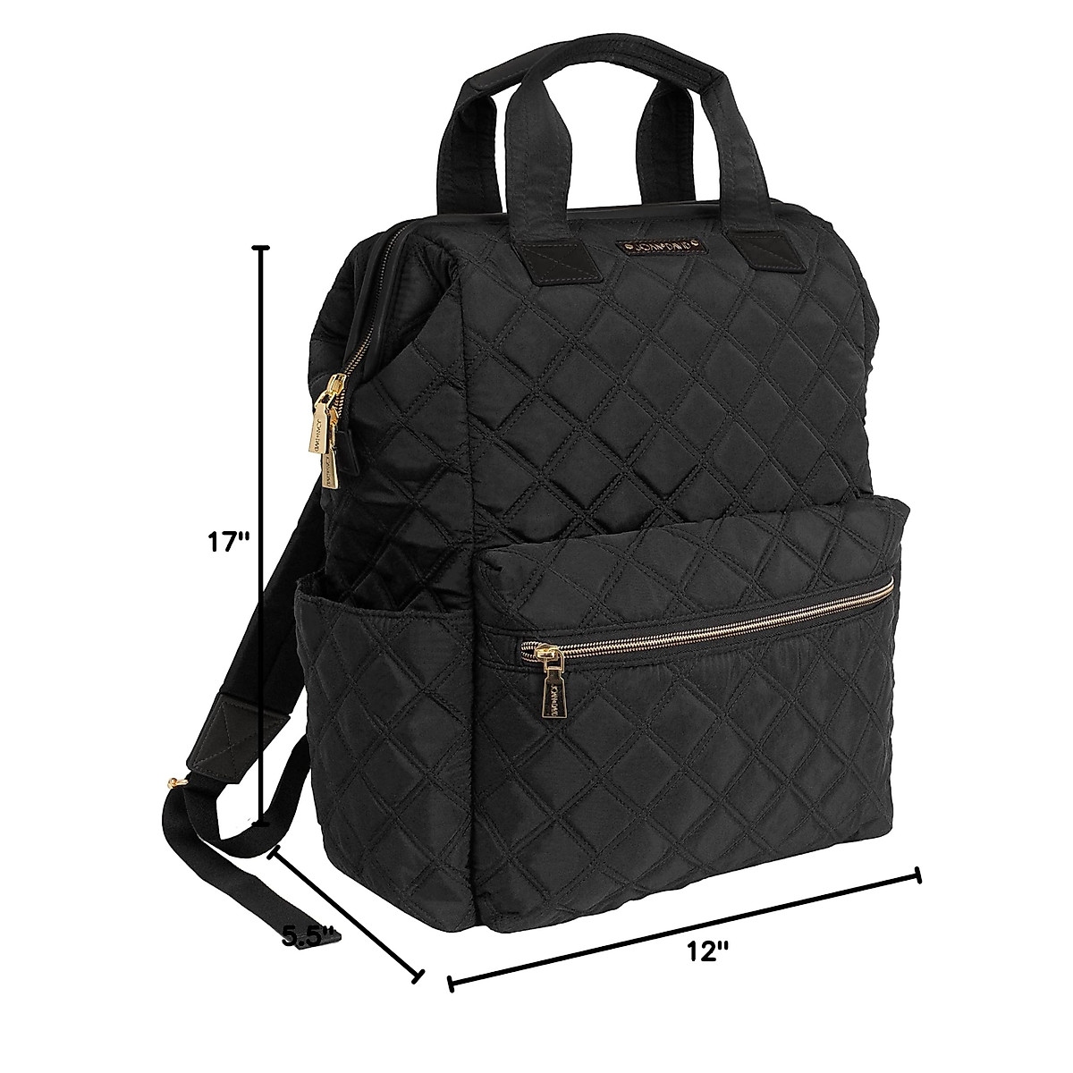JOAN & DAVID DIAMOND QUILTED FRAME BACKPACK