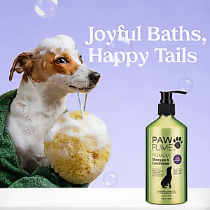 PAWFUME Grooming Dog Spray (Lavender) + Dog Shampoo and Conditioner (Royal Lavender) + Ear Cleaner for Dogs