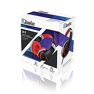 ELECDER i41 Kids Headphones, Headphones for Kids Children Girls Boys Teens Foldable Adjustable On Ear Headphones with 3.5mm Jack for Cellphones Computer MP3/4 Kindle School(Red/Black)
