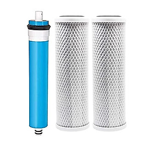 American Water Solutions Compatible for GE FX12P FX12M Compatible Filter Combo Set for GXRM10RBL RO System