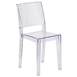 Flash Furniture Phantom Series Transparent Stacking Side Chair