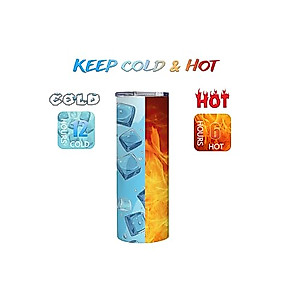 Wolf Tumbler, 20 oz Wolves Gifts Coffee Travel Mug Cup Tumblers Double-Wall Vacuum Insulated, Leakproof. Horror tumbler