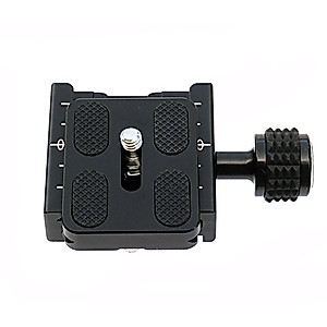 Fotasy 50mm Arca Swiss Type Clamp, Arca QR Clamp, 50 mm Arca Clamp, Arca Swiss Clamp, Quick Release Plate Clamp, QR Clamp, Arca Tripod Mount Adapter, for Tripod Head Monohead, with 50mm Arca Plate, Cl50_PU50, Black