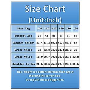 PrinceSasa Number 7#7 Child Tutu Party Girls Birthday Summer Dresses,6EDTA7,7-8 Years(Size 140)