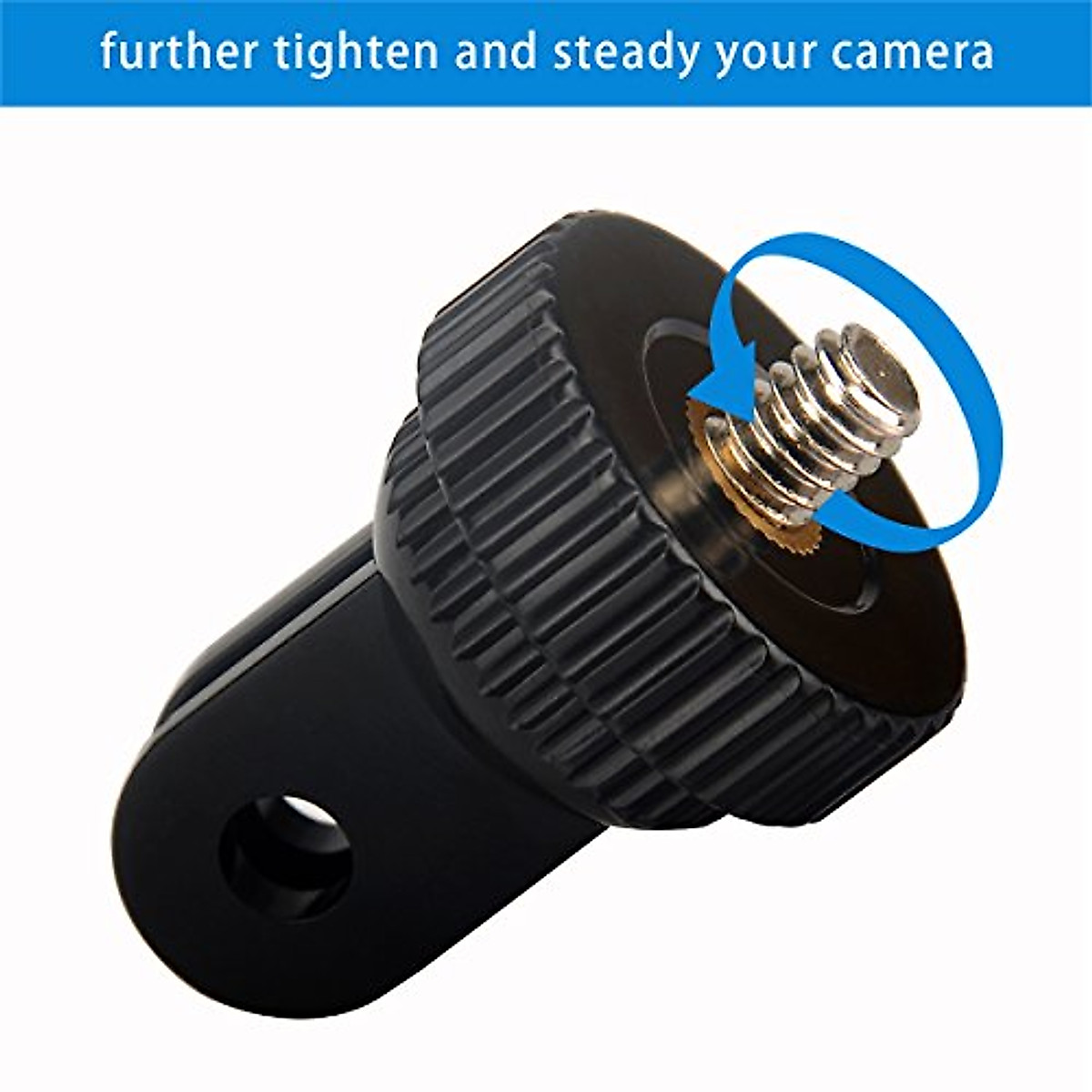 Sametop Tripod Adapter Camera Mount Compatible with GoPro Mounts, Sony, Xiaomi yi or Other Action Cameras, w/Camera Screw (1/4-Inch 20) (2 Packs)