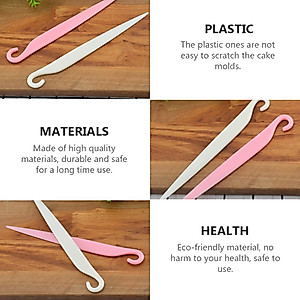 Plastic Spatulas Knife 20pcs Cake Stripping Knife Demolding Cutter Plastic Baking Tools Cake Scrapers Butter Cream Spreader Bakeware Fondant Decoration Bread Stripping Knives