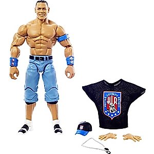 WWE John Cena Top Picks Elite Collection Action Figure with Entrance Shirt, 6-inch Posable Collectible Gift for WWE Fans Ages 8 Years Old & Up