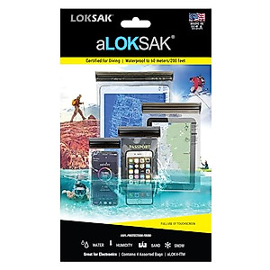 LOKSAK - aLOKSAK Bags - Waterproof Storage Bags, Airtight Dry Bags - Reusable Plastic Bags - Travel Bags - Evidence Bags (4 Pack - Multiple Sizes)