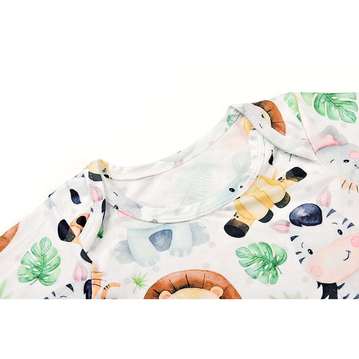 Terriboo Newborn Baby Boy Long Sleeve Sleeper Gown Coming Home Outfit Nightgown Hat Set 0-3 month (Green)