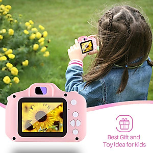 NINE CUBE Kids Camera, Christmas Birthday Gifts for Boys Age 3-8, HD Toy Digital Camera for Kids, Mini Toddler Camera for Girls 3 4 5 Year Old, Children's Toys Camera with 32GB SD Card