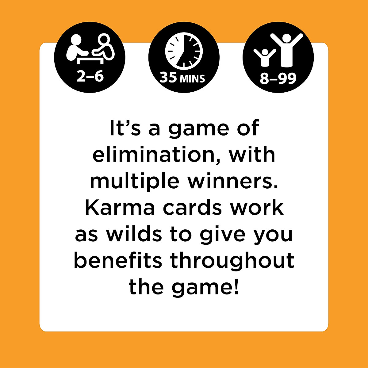 KARMA Card Games – Kids Games, Family Games Night, Card Games for Kids, Multi-Player, Screen Free, Travel Games, Playing Cards, What Goes Around, Comes Around, Ages 8+