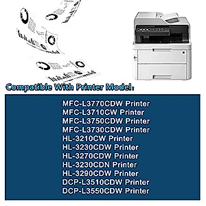 GULOYA Compatible TN223BK TN223C TN223M TN223Y Cartridge TN223 Replacement for Brother Toner work for MFC-L3750CDW L3730CDW HL-3270CDW 3230CDN DCP-L3510CDW DCP-L3550CDW Printer Toner Cartridge