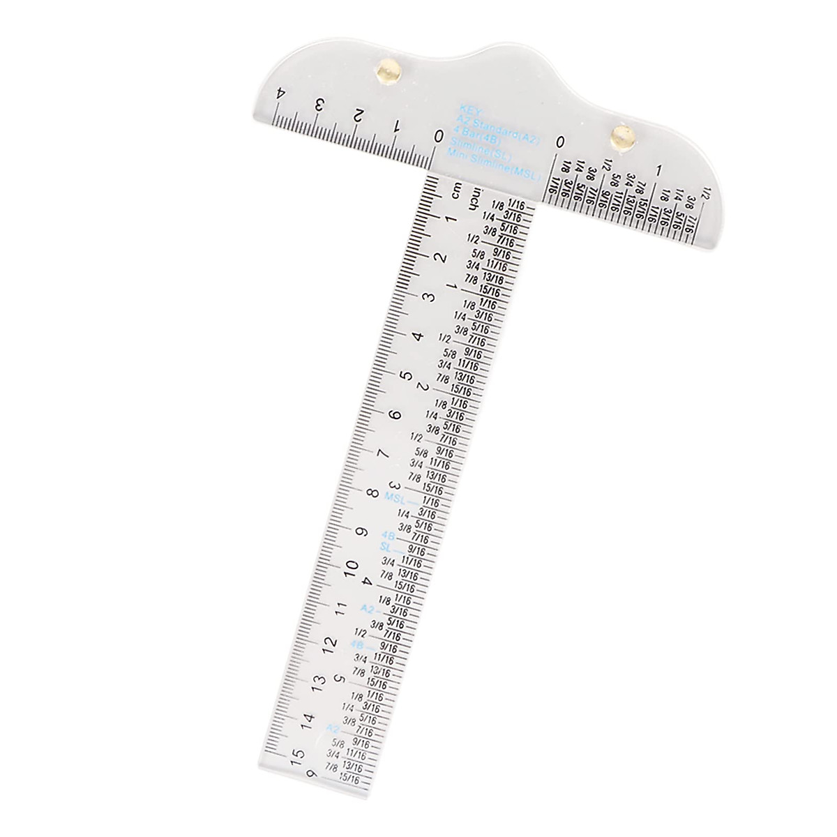 T Ruler T Ruler Inch Cm Scale Clear Acrylic Portable Multifunction Drafting Ruler Clear Graduation T Ruler for Art Binding Crafts Easy Reference