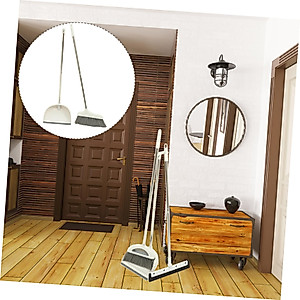 Ipetboom 1 Set Metal Broom Set Broom Office Plastic Dustpan Broom Dustpan Broom Dustpan Set Simple Suite Indoor Set Household Broom and dust pan The pet Broom with Dustpan