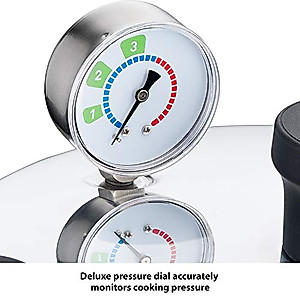 T-fal Pressure Cooker 22 Quart Pressure Canner with Pressure Control 3 PSI Settings, Cookware, Pots and Pans Silver