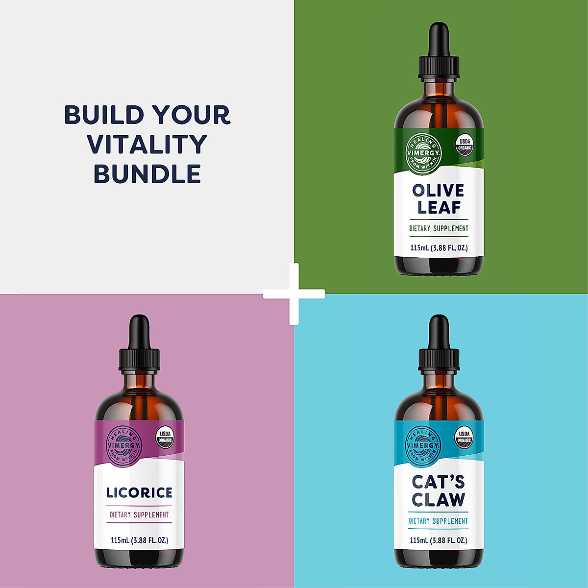 Vimergy USDA Organic Goldenseal Extract, 57 Servings - Alcohol-Free, Gluten-Free, Non-GMO, Kosher, Corn-Free, Soy-Free, Vegan & Paleo Tincture (115 ml)