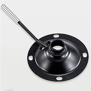 Little Poor Rolling Stool Swivel Salon Beauty Chair Adjustment Hairdresser Round Leather Cushion with Wheels and Gold Stainless Steel Base for Spa Work Office Massage Manicure Tattoo Task Chair,Black