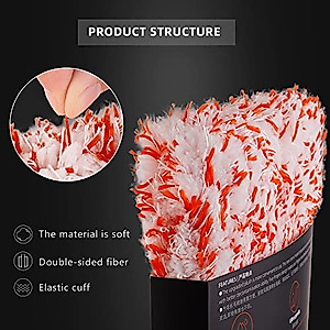 SPTA Microfiber Car Wash Mitt, 1PC Car Sponge Glove Wrapped in Soft, Plush Fiber Cloth Material, Safe Washing with Any Car Soap, Bucket, Foam Gun, Foam Cannon, Other Cleaning Supplies -MFICWMT