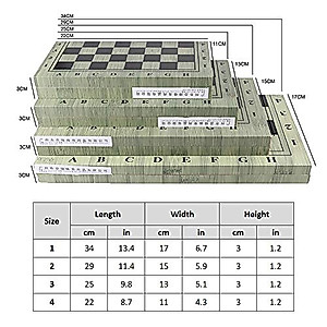 Chess Set International Chess Set Portable Folding Wooden Chess Board Chess Game for Travel Party Family Activities Chess Game Board Set (Color : S1)