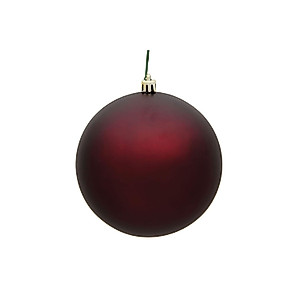 Vickerman 10" Hot Pink Matte Ball Ornament, 1 per Bag.