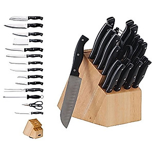 Oster Huxford Cutlery, 22 Piece, Black
