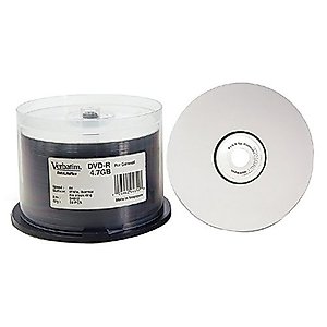Verbatim 50PK DVD-R 4.7GB 4X White (94612)