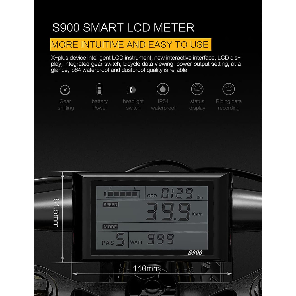 Bezior X Plus Electric Bike for Adults, Foldable 26" x4.0 Fat Tire Electric Bicycle, 1500w Motor 48V 17.5Ah Removable Lithium Battery, Up to 25MPH, 27-Speed Gear and Dual Shock Absorber Ebikes