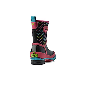 Western Chief Girl's Cold Rated Neoprene Boots (Toddler/Little Kid/Big Kid) Rainbow Wave 2 Little Kid M