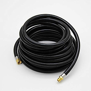 MENSI 25FT Propane Torch Extension Hose With 1/4" NPT Ball Fittings Female Thread and 1/4" Male NPT Thread on End for DIY Torch, Grill, Heater