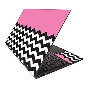 MightySkins Skin for HP Envy x360 15" (2020) - Pink Chevron | Protective, Durable, and Unique Vinyl Decal wrap Cover | Easy to Apply, Remove, and Change Styles | Made in The USA