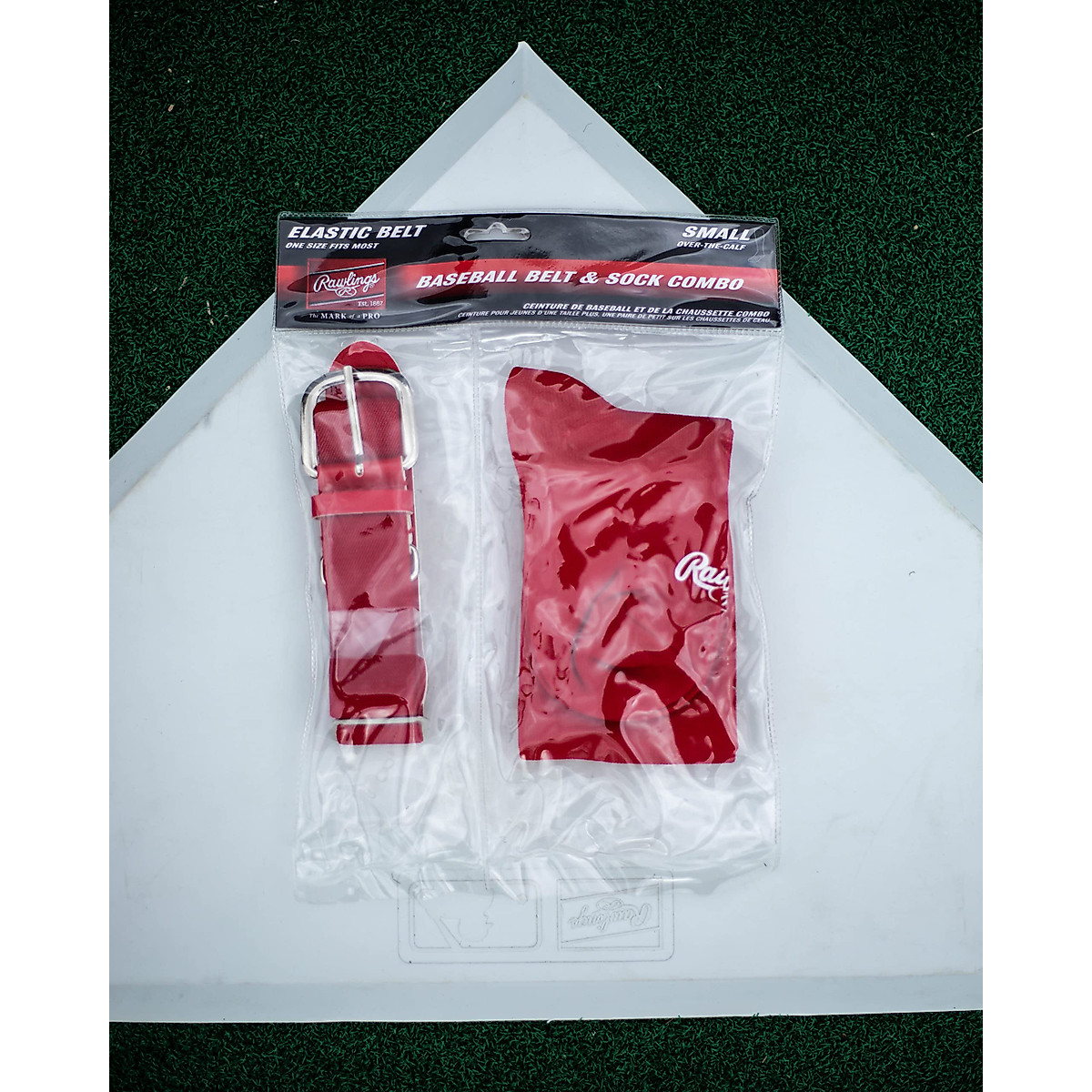 Rawlings Belt & Socks Combo | Baseball/Softball | Black | Small