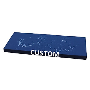 SINCERE Custom Outdoor Bench Cushion, Patio Furniture Cushions, Non-silp Waterproof Seat Cushions, Personalized Garden Cushion Seat, Bespoke Bench Pad(Custom SizeColor), Waterproof-Dark Blue