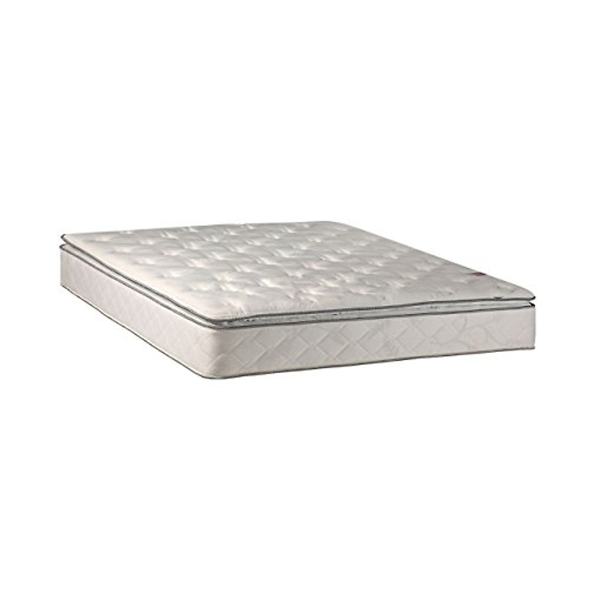Medium Mattress 10-Inch Medium Plush Pillowtop Innerspring Mattress, Queen, Biege