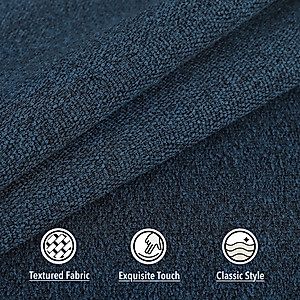 Tromlycs Chair Cushions for Dining Chairs Kitchen Pads 4 Pack Room Seat Indoor U Shaped Non Slip with Ties Set 16x17 Inch Navy Blue