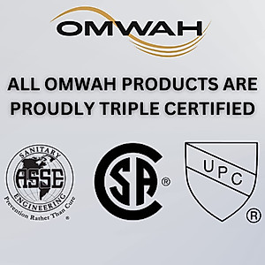 OMWAH Brass Salon Shampoo Bowl Faucet and Sprayer Kit for Shampoo Bowl or Backwash Unit with Adapter