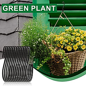 KINBOM 120pcs 1 Inch Mini S Hooks for Hanging, S Shaped Hooks Small S Hooks Metal Mini Ornament Hooks for Crafts Jewelry Hanging Pot Plants (Black)