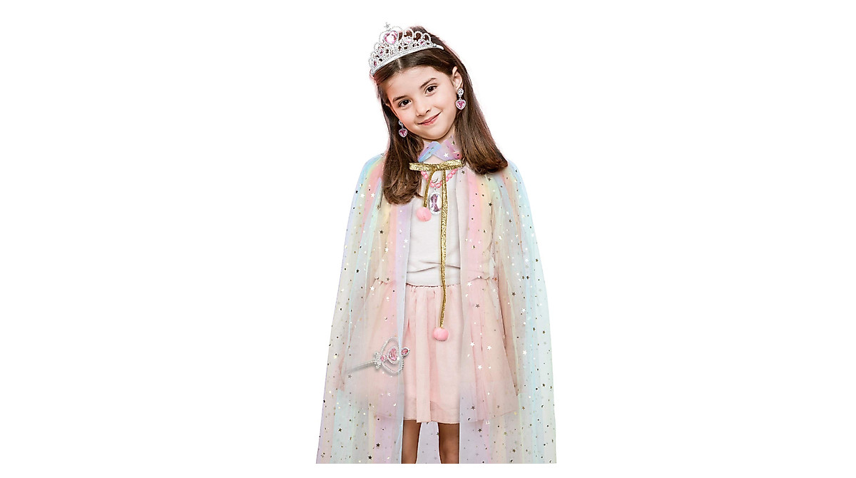 Fedio Princess Cape Set - Dress Up Fun for Girls