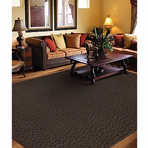 Garland Rug Ivy Area Rug, 9-Feet by 12-Feet, Chocolate