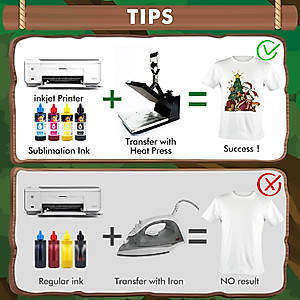 Koala Sublimation Paper 150 sheets 8.5x11 inches for Heat Transfer DIY Gift Compatible with Inkjet Sublimation Printer 105gsm