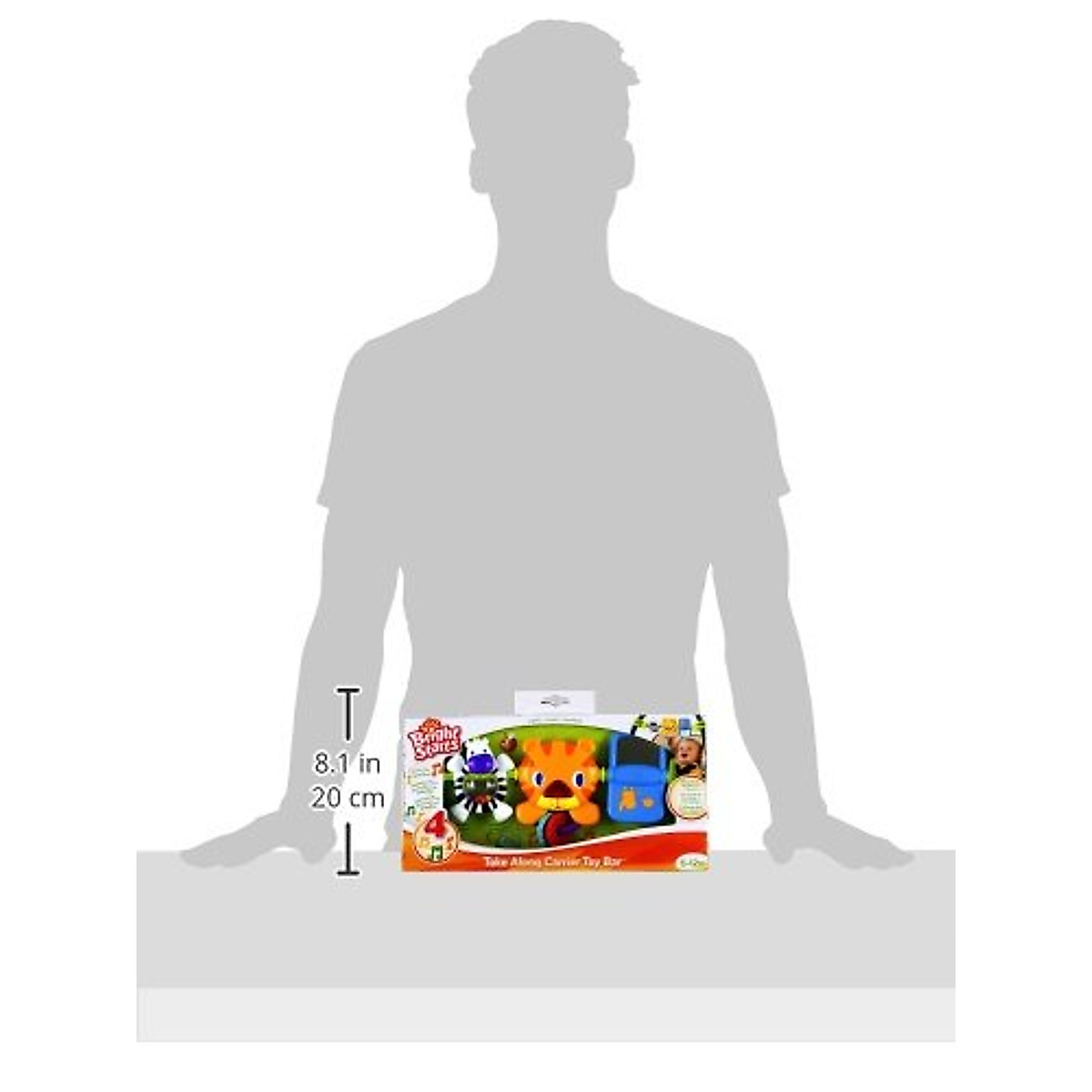 Bright Starts Take Along Musical Carrier Activity Toy Bar, Ages Newborn +, Multi-Color