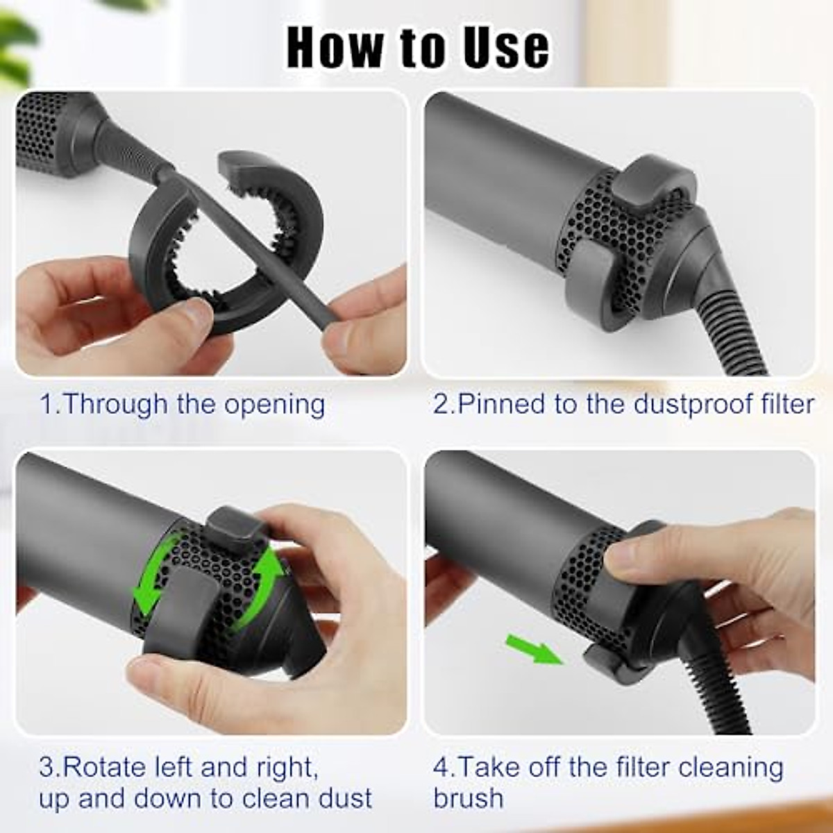 Filter Cleaning Brush for Dyson Airwrap HS01 HS05 Hair Styler Gentle Air Attachments 96976001