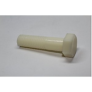 Small Parts 25C200HCSN Hex Head Screw, Nylon, External Hex, 1/4"-20 Thread Size, 2" Long (Pack of 100)