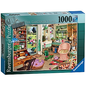 Ravensburger The Garden Shed Puzzle - 1000 Piece Jigsaw | Unique Piece Design | Softclick Interlocking Technology | Premium Artistic Imagery | Ideal for Ages 14 and Up