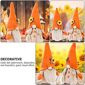 Sunflower Garden Gnome Spring Summer Plush Dwarf Decorations Scandinavian Tomte Swedish Doll Tiered Tray Ornaments for Home Decor Girl