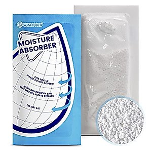 Wisesorb 25 Gram 10 Packs Moisture Absorbers, Dehumidifier Bags for Bathrooms, Basements, Rvs, Humidity Packets for Closet