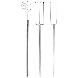 Fox Run 3-Piece Chocolate Dipping Set, 0.5 x 5 x 13 inches, Metallic
