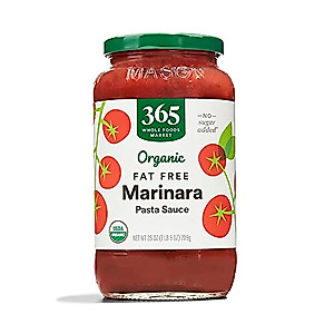 365 by Whole Foods Market, Organic Fat Free Marinara Pasta Sauce, 25 Ounce