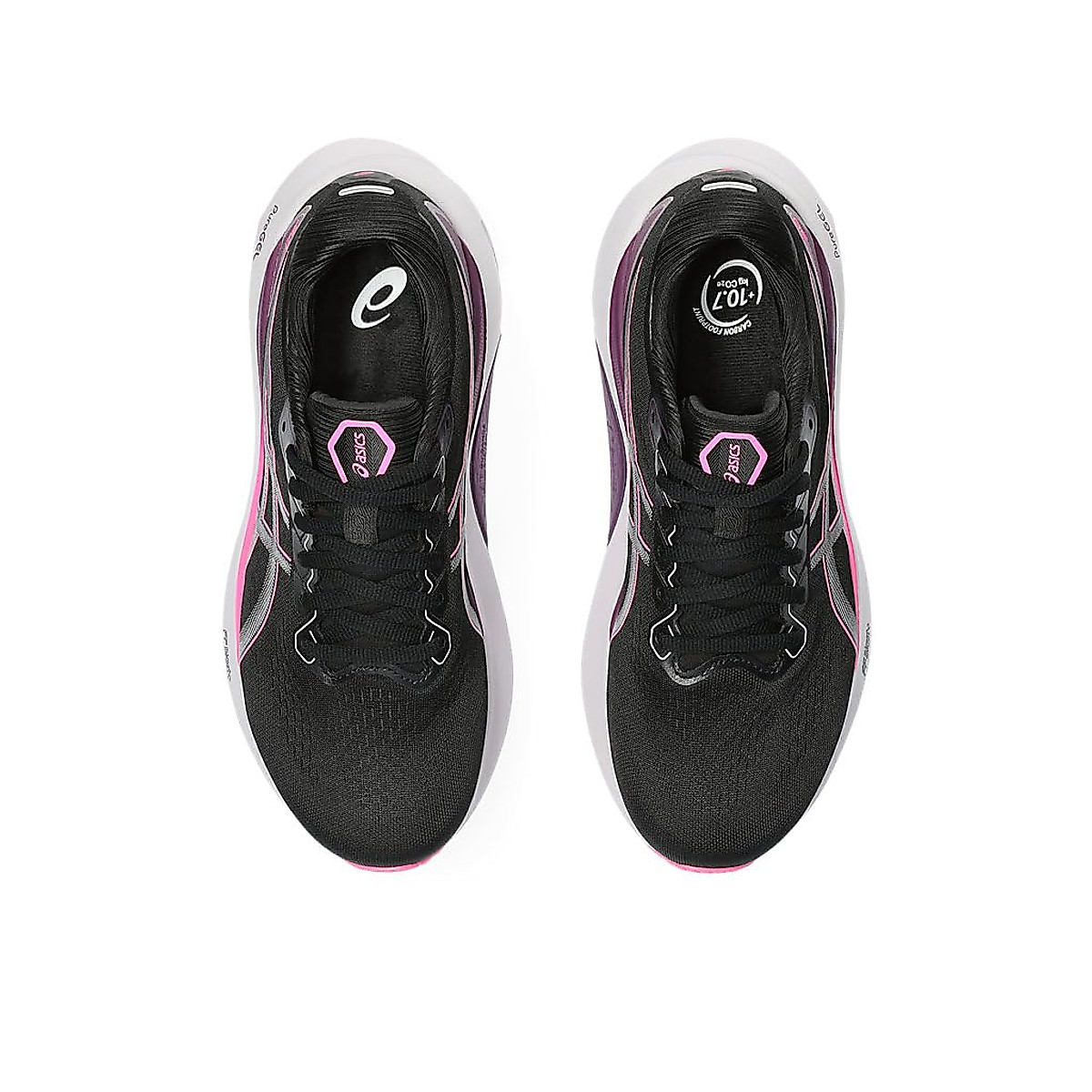 ASICS Women's GEL-KAYANO 30 Running Shoes, 9, BLACK/LILAC HINT